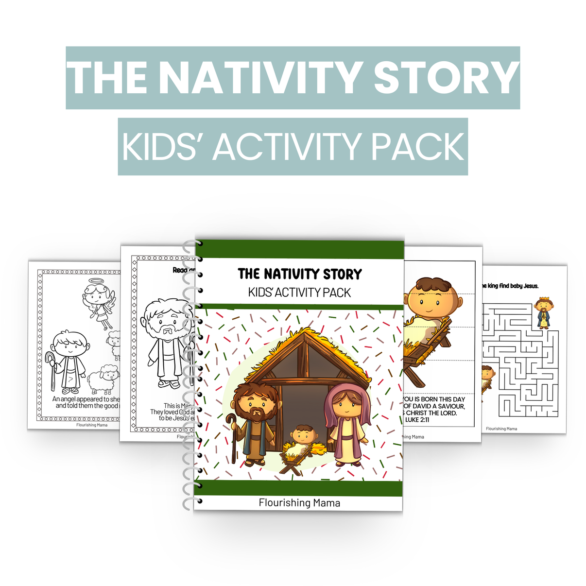The Nativity Story Kids' Activity Pack – Flourishing Mama