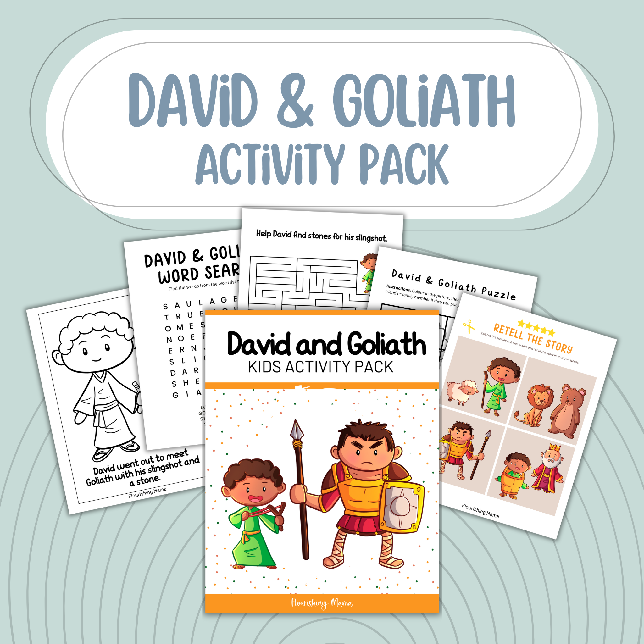 David and Goliath Activity Pack – Flourishing Mama